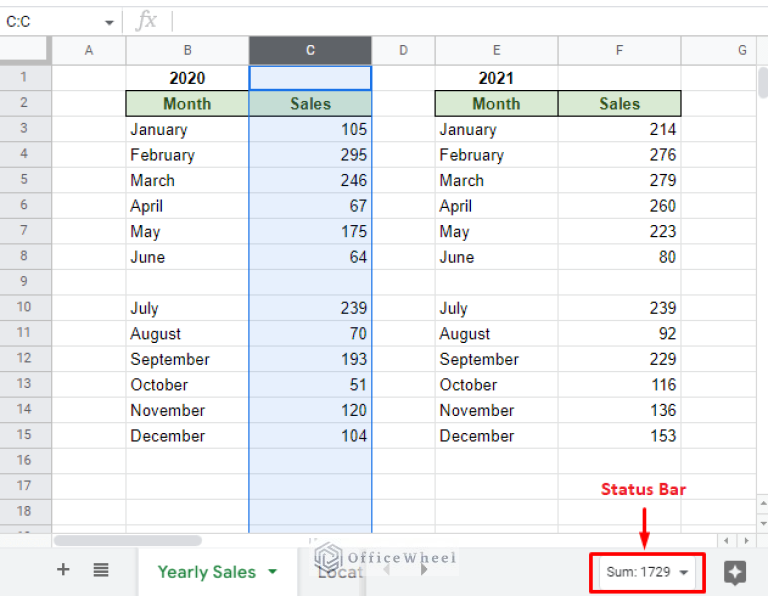 Google Sheets: Sum an Entire Column (4 Easy Ways) - OfficeWheel