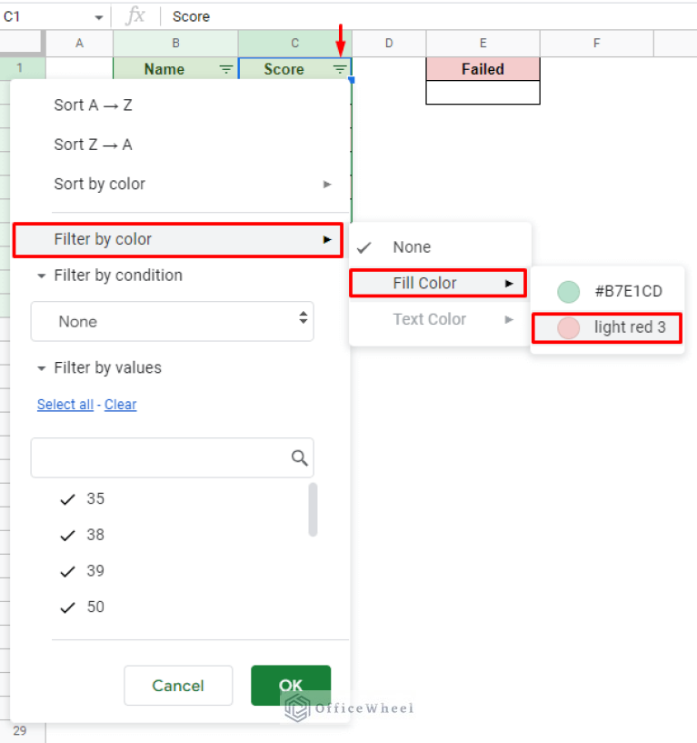 Count Cells with Color in Google Sheets (3 Easy Ways) - OfficeWheel