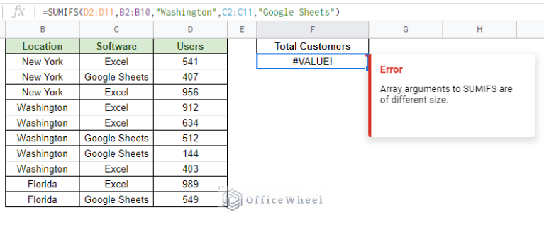 Google Sheets: Sum If there are Multiple Conditions (3 Ways) - OfficeWheel