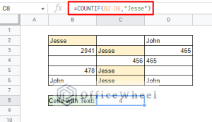 Google Sheets: Sum of Cells with Text (4 Examples) - OfficeWheel