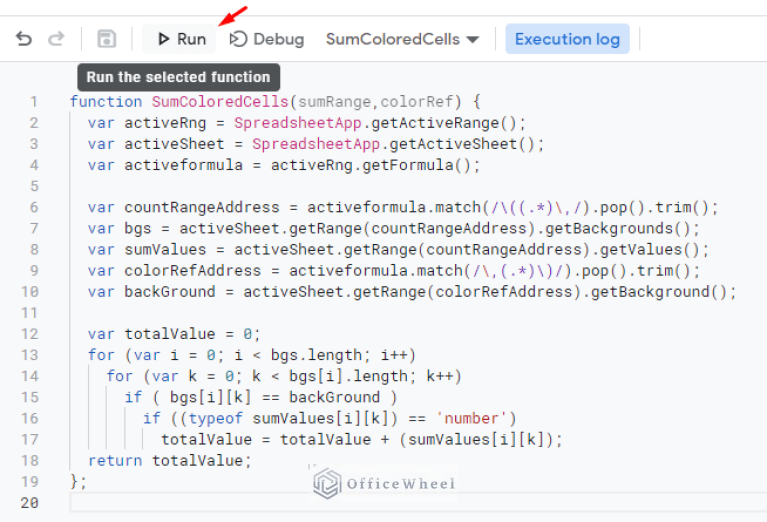 How to Sum Colored Cells in Google Sheets (2 Ways) - OfficeWheel