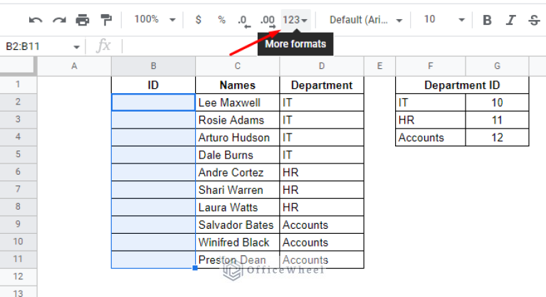 Format Cell as Text in Google Sheets (3 Simple Scenarios) - OfficeWheel