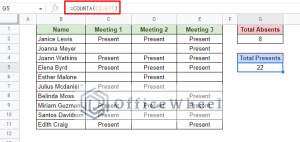 How to Count Cells in Google Sheets (4 Easy Ways) - OfficeWheel