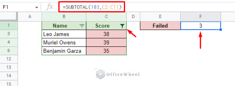Count Cells with Color in Google Sheets (3 Easy Ways) - OfficeWheel