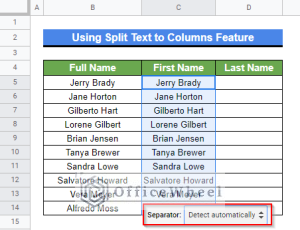 How to Split a Cell in Google Sheets (9 Quick Methods)
