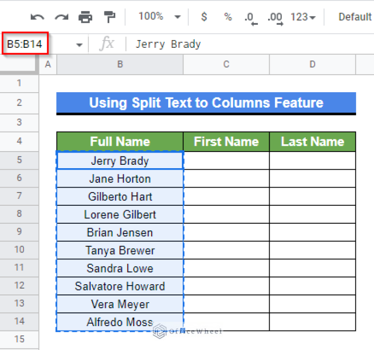 How to Split a Cell in Google Sheets (9 Quick Methods)