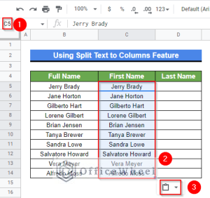 How to Split a Cell in Google Sheets (9 Quick Methods)