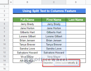 How to Split a Cell in Google Sheets (9 Quick Methods)