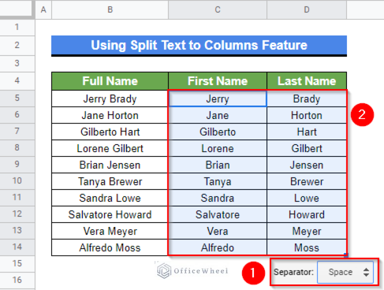 How to Split a Cell in Google Sheets (9 Quick Methods)