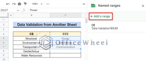 How to Use Data Validation in Google Sheets from Another Sheet