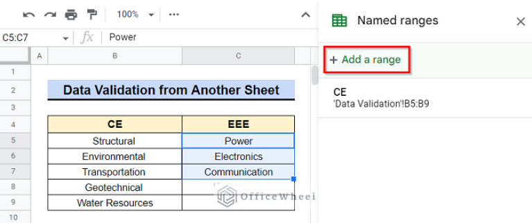 How to Use Data Validation in Google Sheets from Another Sheet