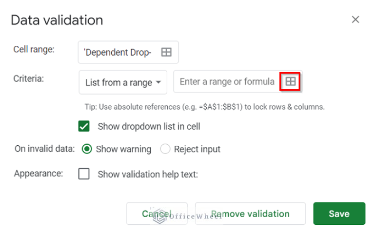 How to Use Data Validation in Google Sheets from Another Sheet
