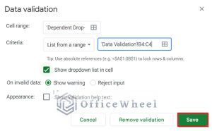 How to Use Data Validation in Google Sheets from Another Sheet