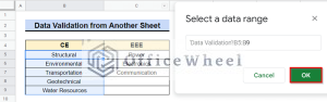 How to Use Data Validation in Google Sheets from Another Sheet