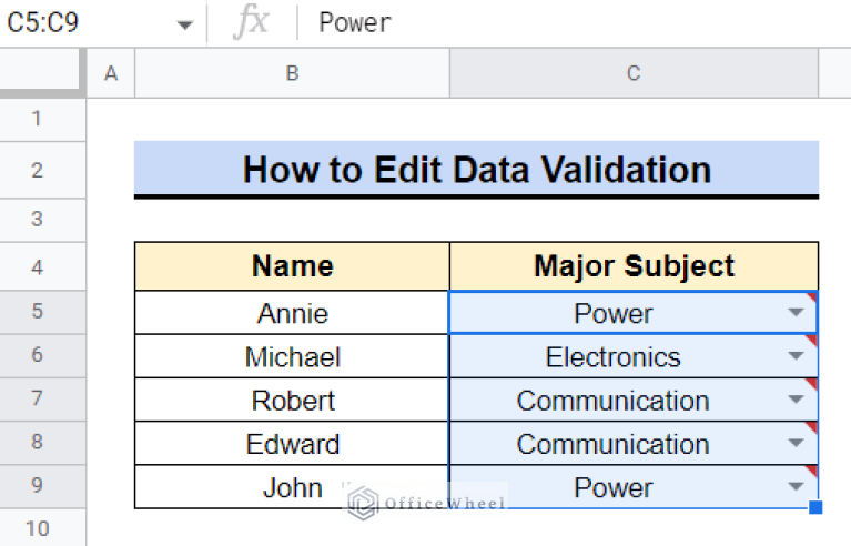 How to Use Data Validation in Google Sheets from Another Sheet
