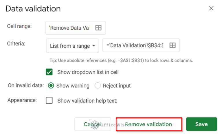 How to Use Data Validation in Google Sheets from Another Sheet