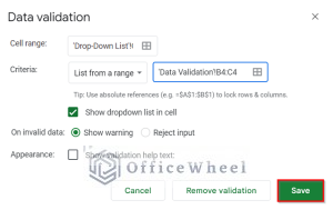 How to Use Data Validation in Google Sheets from Another Sheet