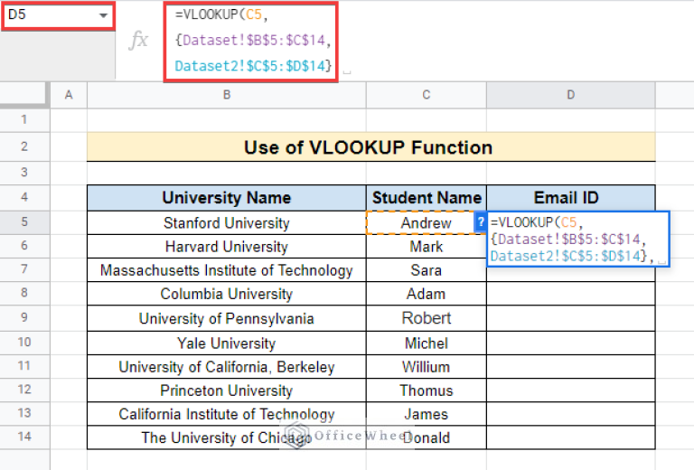 How to VLOOKUP from Another Sheet in Google Sheets (2 Ways)