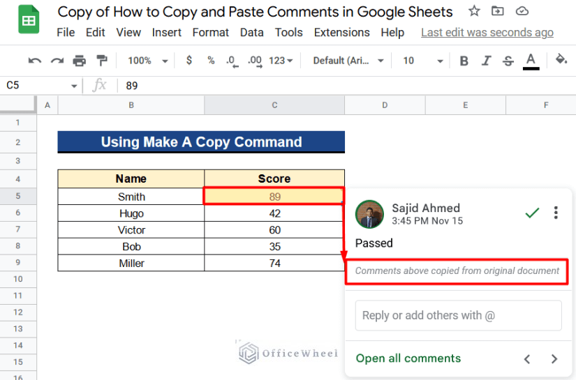 How To Copy And Paste Comments In Google Sheets 2 Tricks 