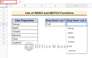 How to Create Conditional Drop Down List in Google Sheets