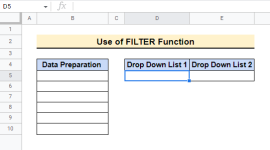 How to Create Conditional Drop Down List in Google Sheets
