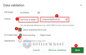 How to Create Conditional Drop Down List in Google Sheets