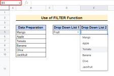 How to Create Conditional Drop Down List in Google Sheets