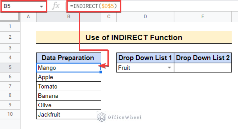 How to Create Conditional Drop Down List in Google Sheets