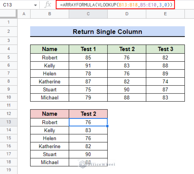 How to Use ARRAYFORMULA with VLOOKUP in Google Sheets