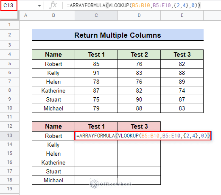 How to Use ARRAYFORMULA with VLOOKUP in Google Sheets