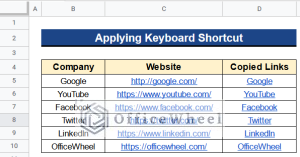 How to Copy and Paste Link in Google Sheets (6 Quick Methods)