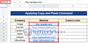 How to Copy and Paste Link in Google Sheets (6 Quick Methods)