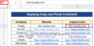 How to Copy and Paste Link in Google Sheets (6 Quick Methods)