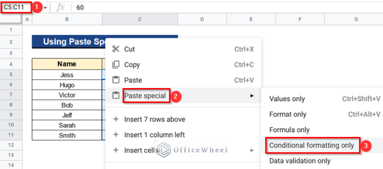 How to Copy Conditional Formatting from One Sheet to Another in Google Sheets