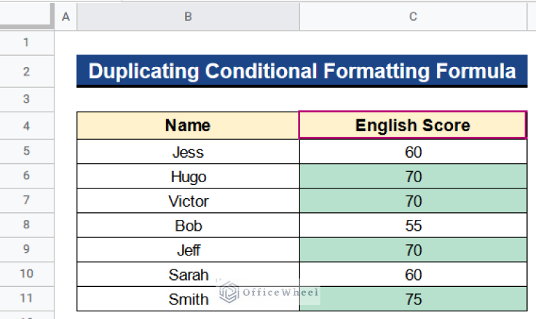 How to Copy Conditional Formatting from One Sheet to Another in Google Sheets
