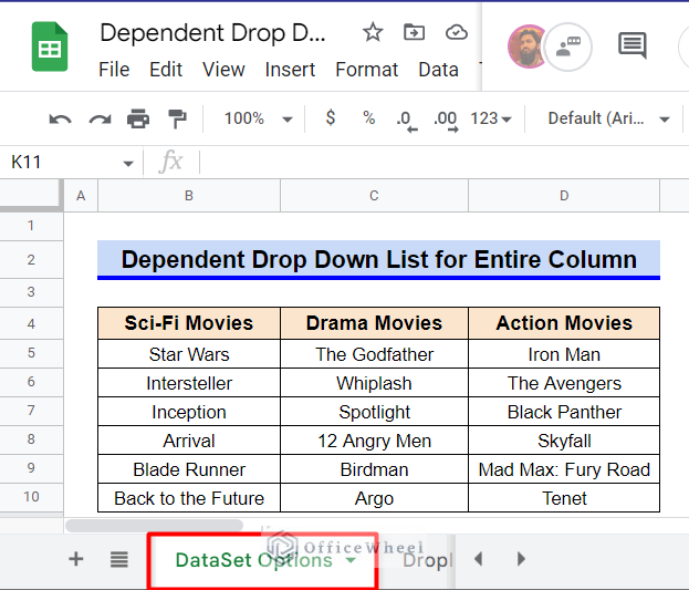  Dependent Drop Down List For Entire Column In Google Sheets