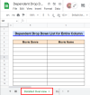 Dependent Drop Down List for Entire Column in Google Sheets