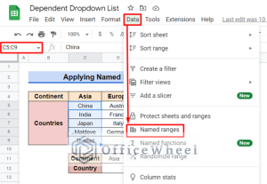 How to Create Dependent Drop Down List in Google Sheets