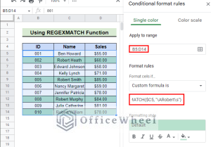 Highlight Row If Cell Contains Text with Conditional Formatting in Google Sheets