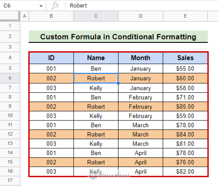 Highlight Row If Cell Contains Text With Conditional Formatting In