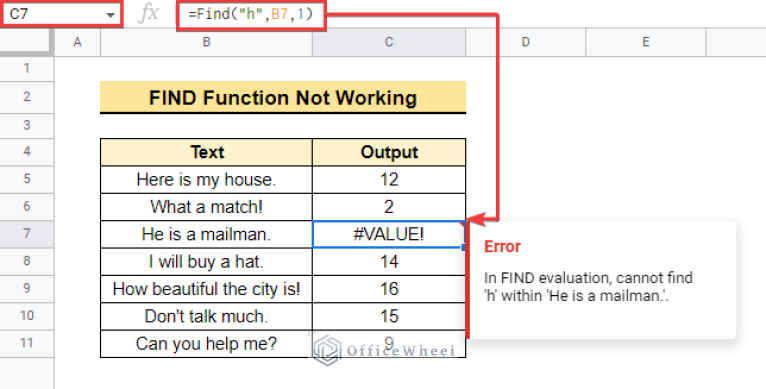 How to Use FIND Function in Google Sheets (5 Useful Examples)
