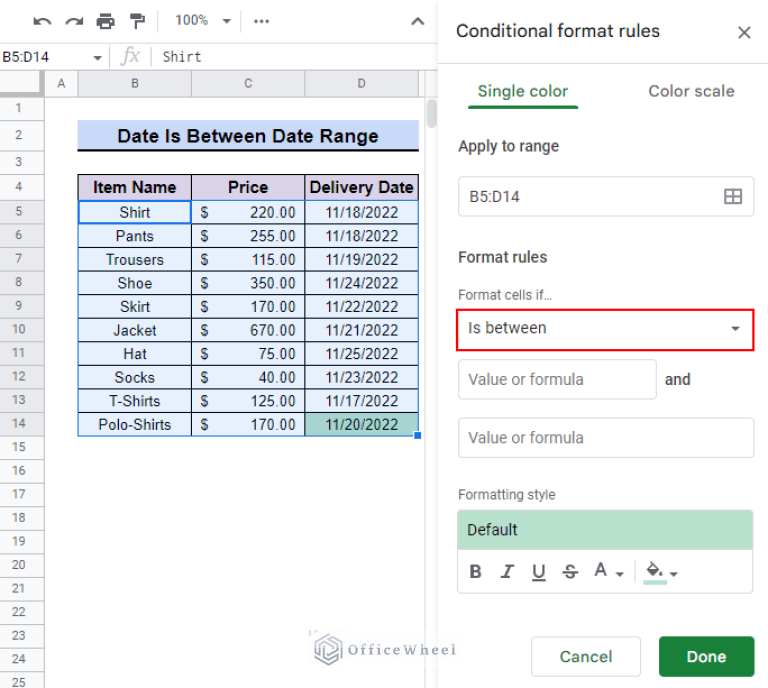 Highlight Row Based on Date in Google Sheets (2 Suitable Ways) Highlight Row Based on Date in Google Sheets (2 Suitable Ways)