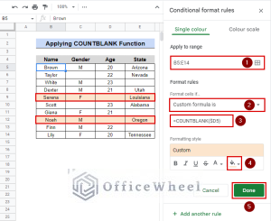 Google Sheets: Highlight Row If Cell Is Empty - OfficeWheel