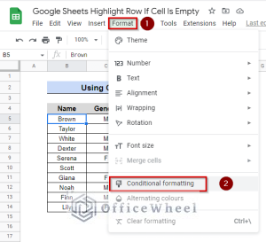 Google Sheets: Highlight Row If Cell Is Empty - OfficeWheel
