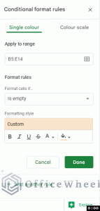 Google Sheets: Highlight Row If Cell Is Empty - OfficeWheel