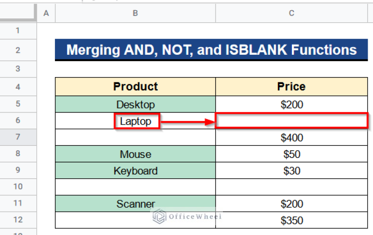 How to Highlight Row If Cell Is Not Empty in Google Sheets