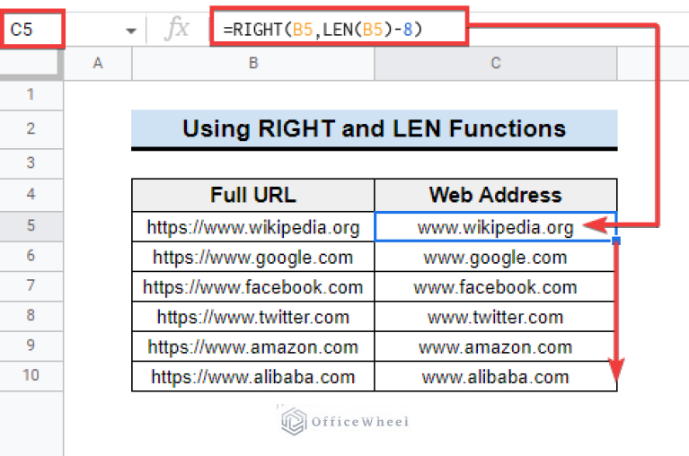 How to Use RIGHT Function in Google Sheets (6 Suitable Examples)