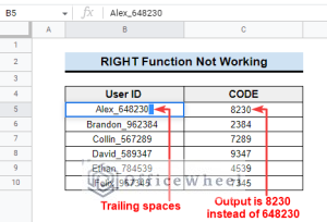 How to Use RIGHT Function in Google Sheets (6 Suitable Examples)