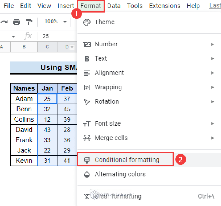  Highlight Lowest Value In Row In Google Sheets 2 Easy Ways 