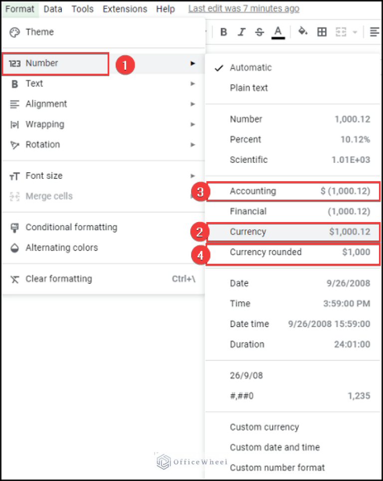 How to Add Dollar Sign in Google Sheets (2 Suitable Examples)
